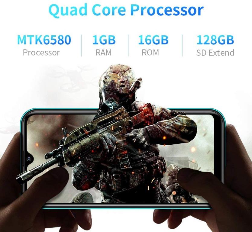 KXD A1 5.7 inch 1GB RAM+16GB ROM 128GB Extended Smartphone 2500mAh ...