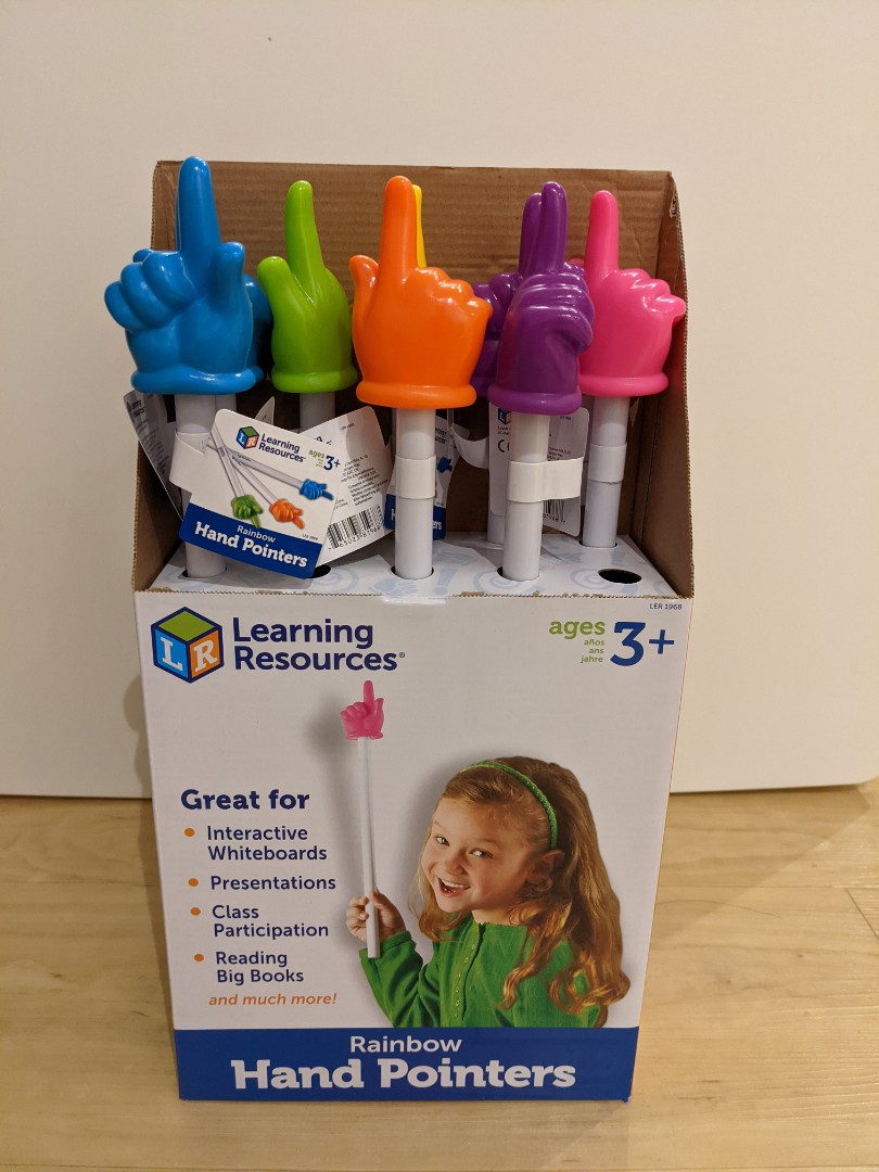 Learning Resources Rainbow Hand Pointers, 15", Babies & Kids, Infant Playtime on Carousell
