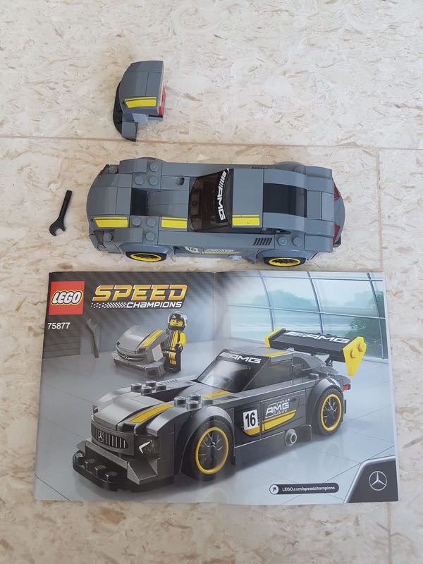 Lego grey racing car 75877, Hobbies & Toys, Toys & Games on Carousell