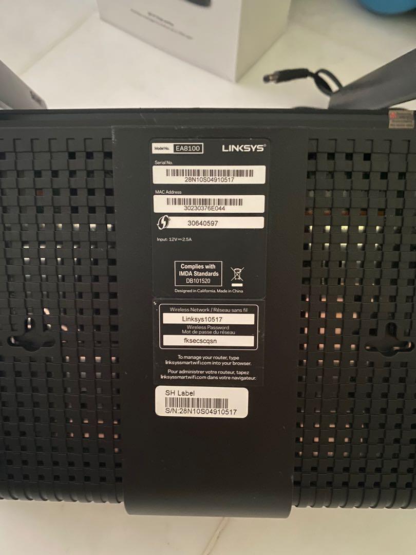 Linksys EA-8100 Router, Computers & Tech, Parts & Accessories ...