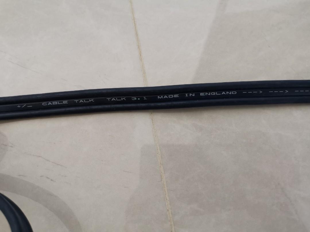 Made in England cable talk cable-talk cabletalk 3.1 speaker cable ...