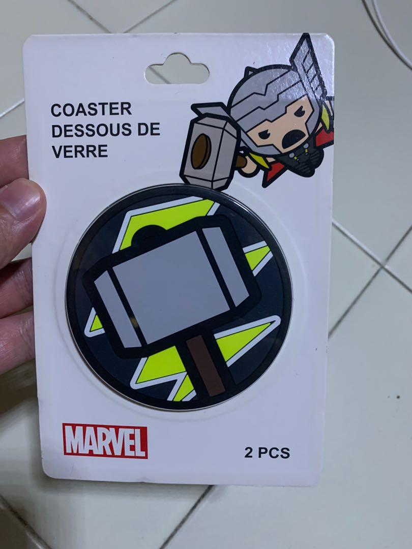 Marvel coasters from Miniso, Everything Else on Carousell