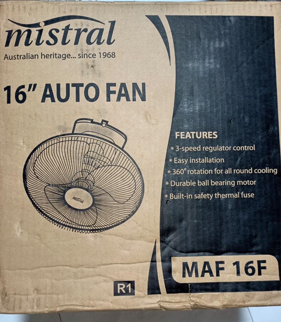 MISTRAL AUTO CEILING FAN 16" MAF 16F, Furniture & Home Living, Lighting ...