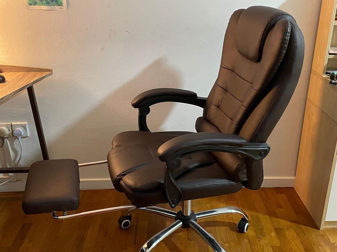 Office Chair - extendable legs, Furniture & Home Living, Furniture ...