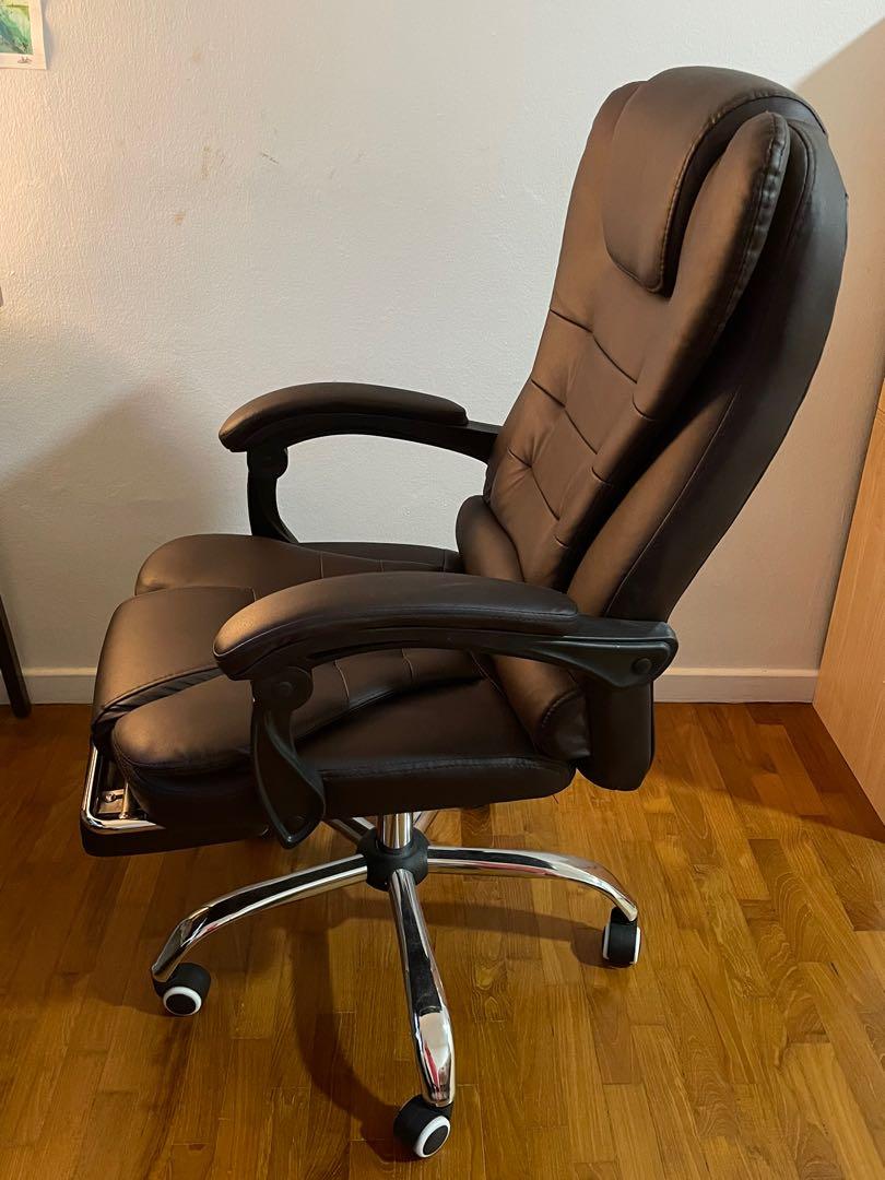 Office Chair - extendable legs, Furniture & Home Living, Furniture ...