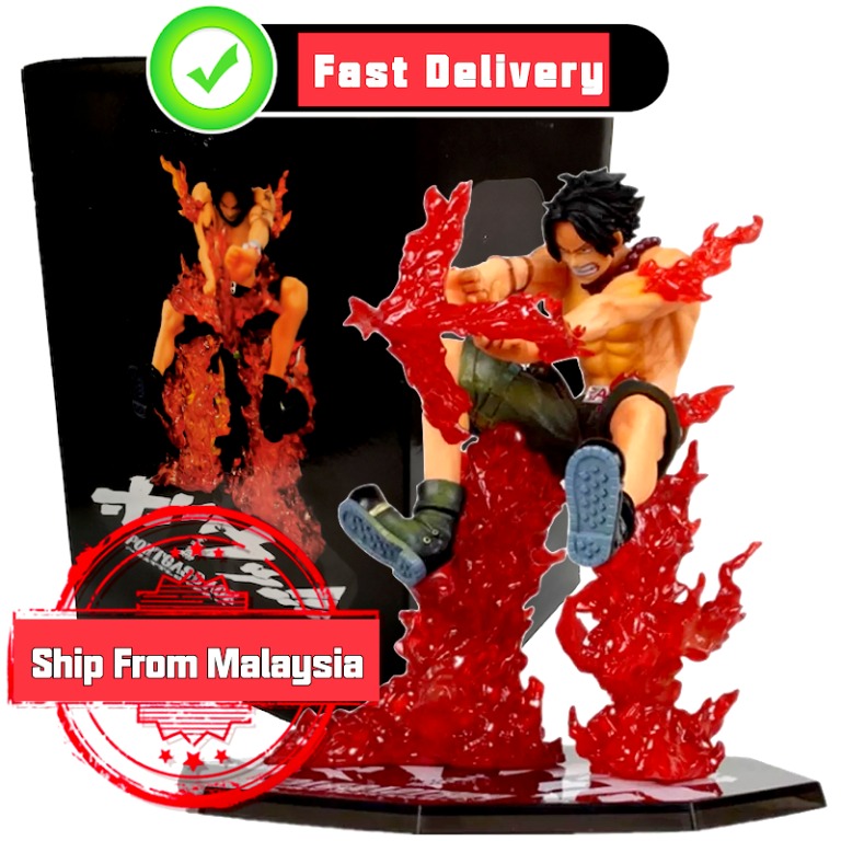 One Piece Portgas D Ace Battle Ver Crossfire PVC Action Figure Model ...