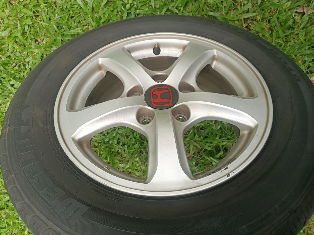 Original Honda Stream Rim + Tyre, Car Accessories, Tyres & Rims on ...