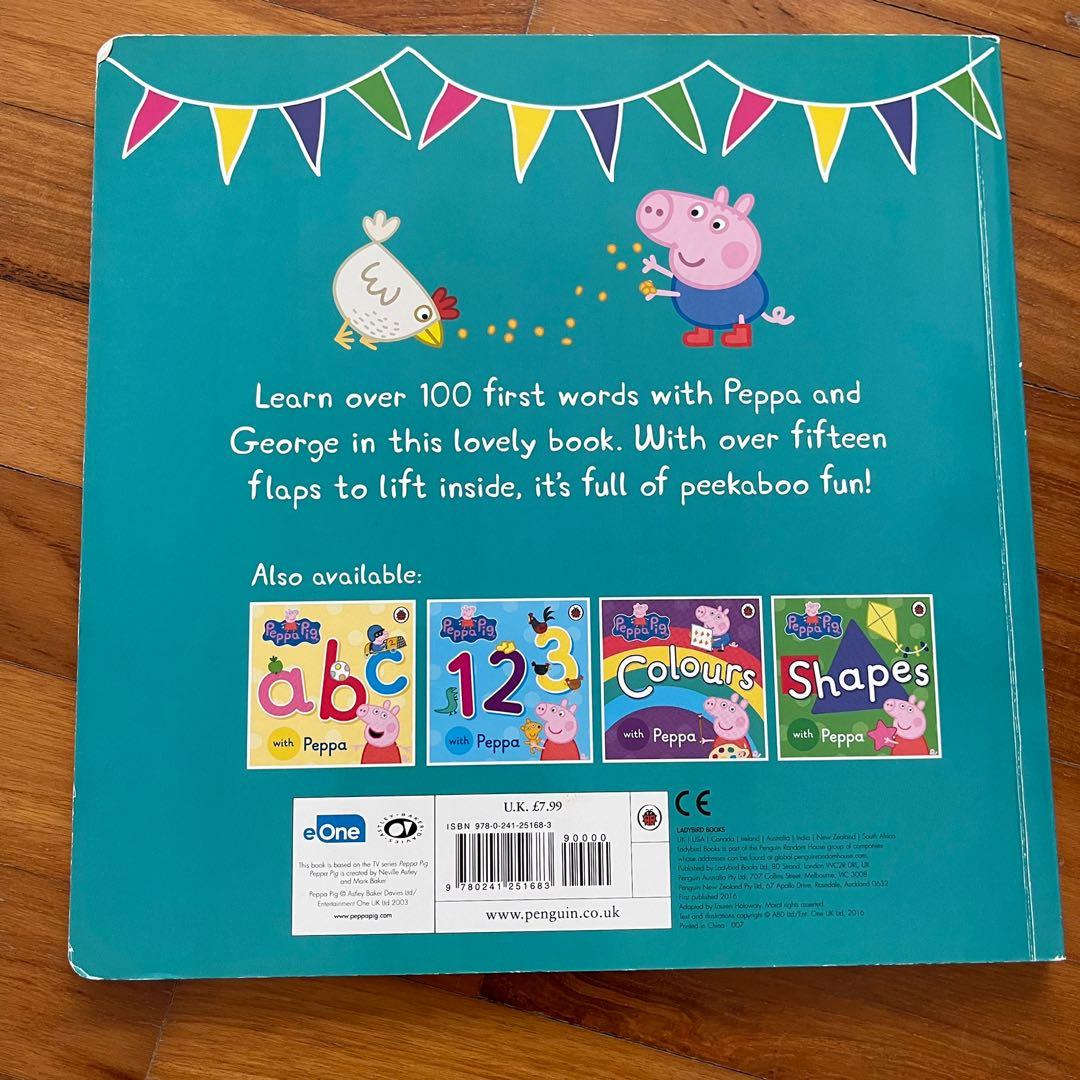 Peppa's first 100 words peppa pig, Hobbies & Toys, Books & Magazines ...