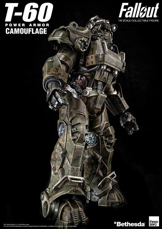 【預訂 Pre Order】 Threezero Fallout 1 6 T‐60 Camouflage Power Armor 《異塵