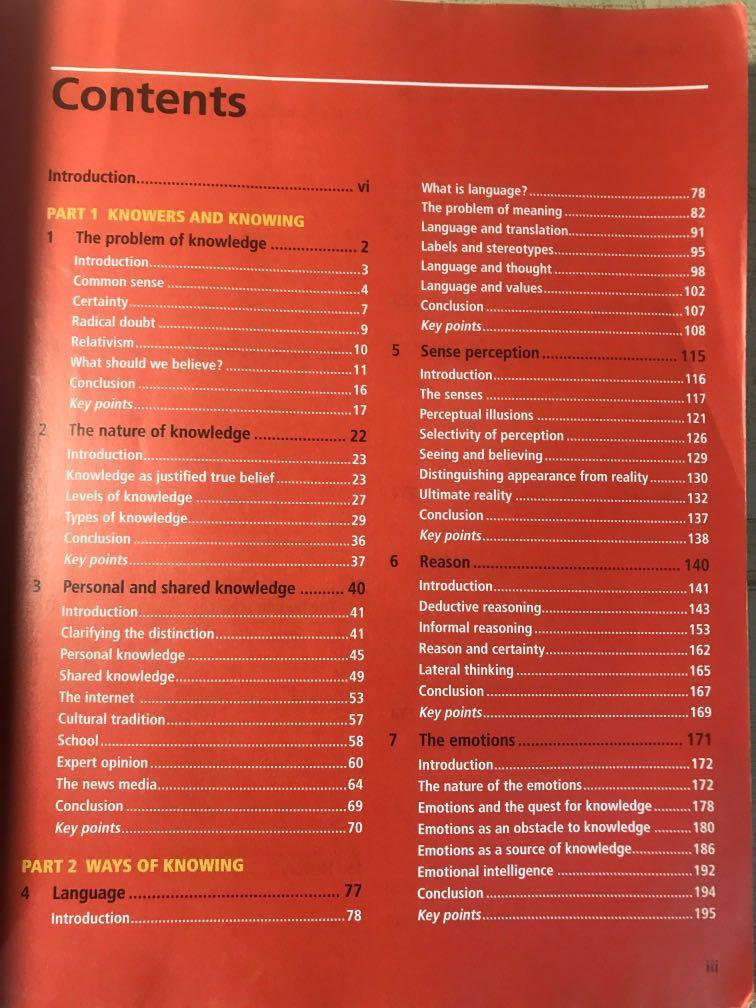 IB TOK Textbook (Theory of Knowledge), Hobbies & Toys, Books ...