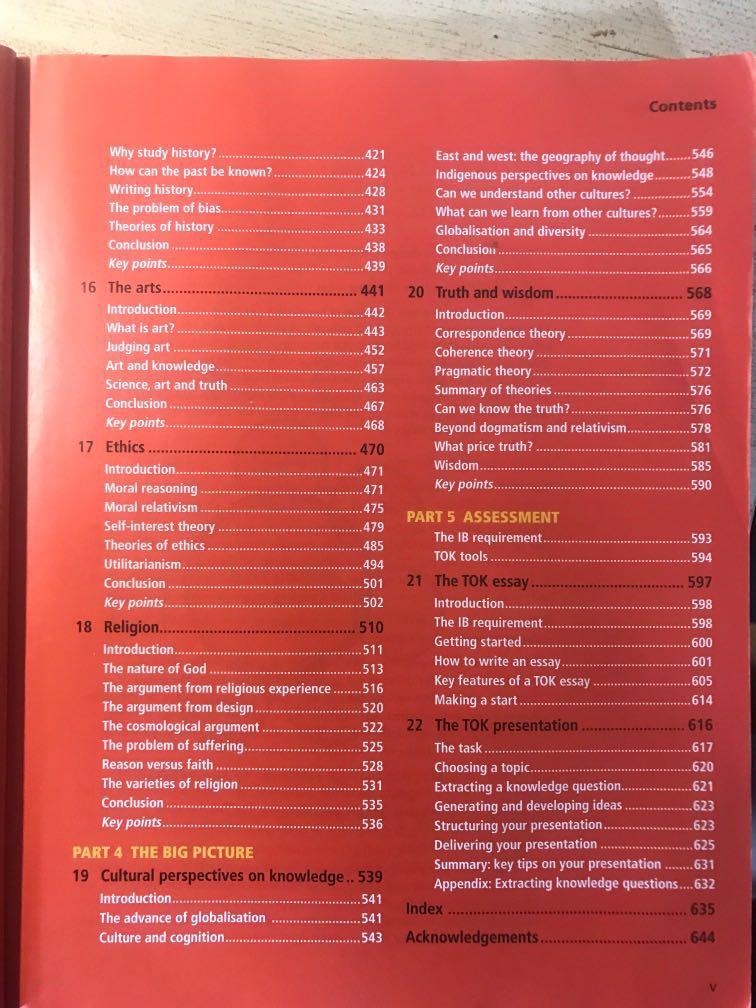 IB TOK Textbook (Theory of Knowledge), Hobbies & Toys, Books ...