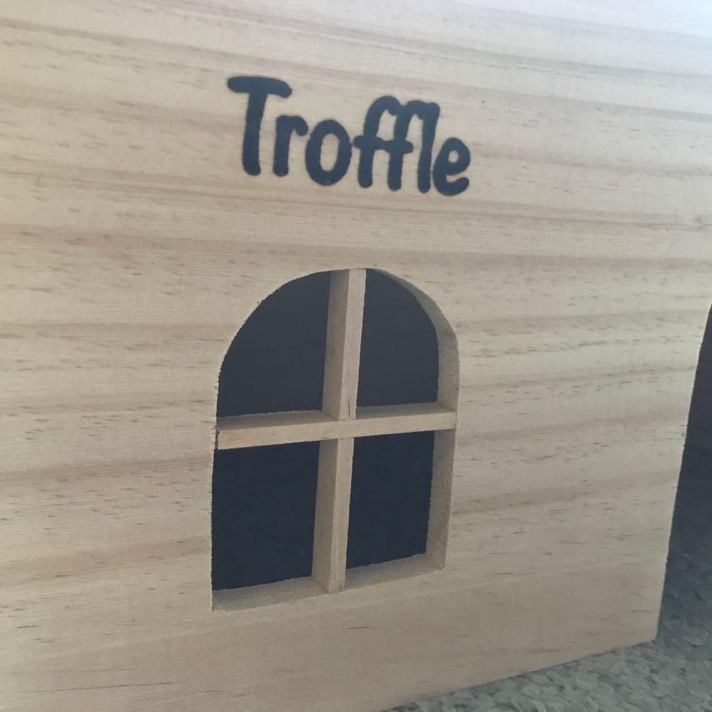 Rabbit hideout / wooden hideout / hideout for rabbit, Pet Supplies ...