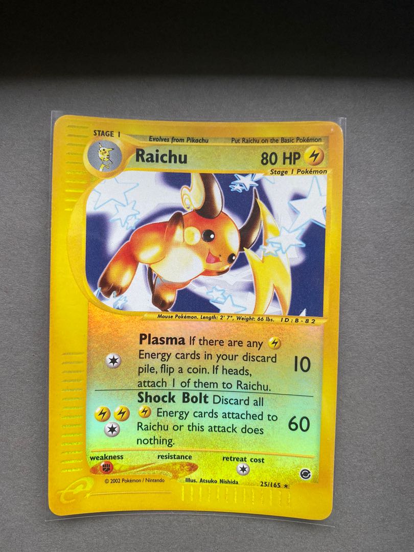 Raichu reverse holo expedition, Hobbies & Toys, Toys & Games on Carousell