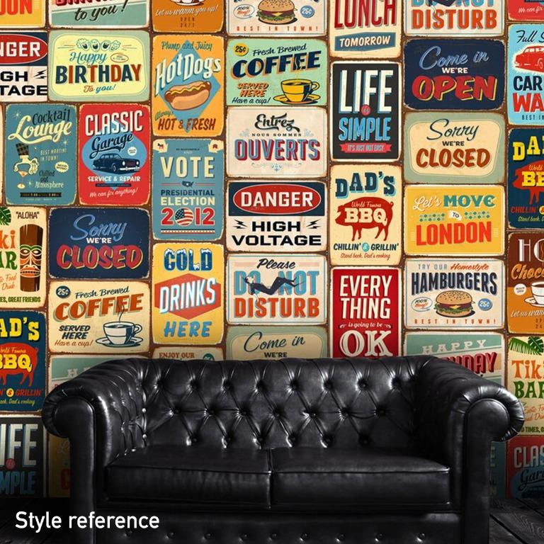 Retro/Vintage Tin Poster - Tintin: Land of Black Gold, Furniture & Home ...