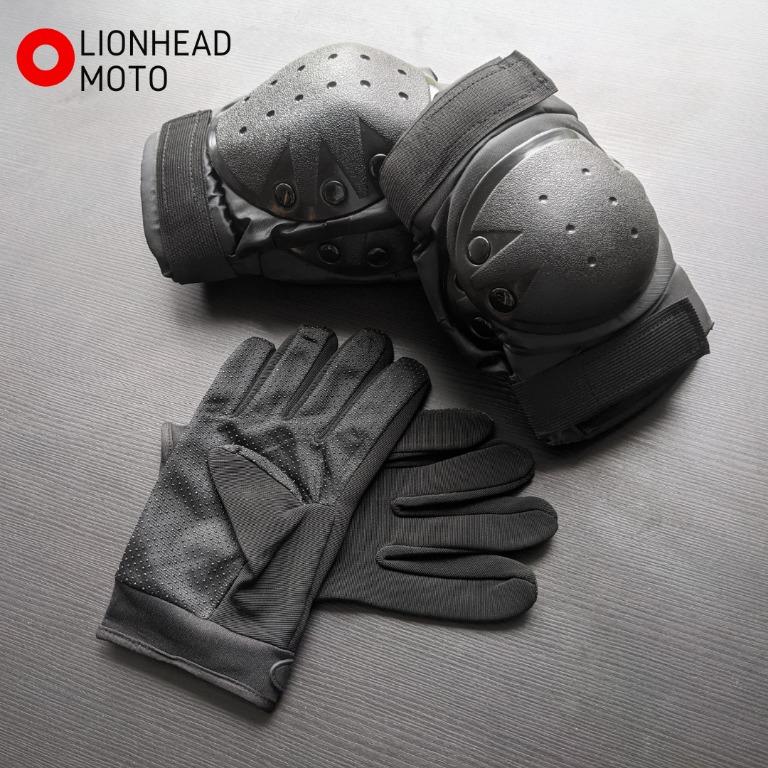 MOTORCYCLE RIDING KNEE AND ELBOW PADS WITH GLOVES FREE DELIVERY ...