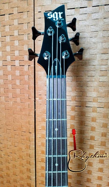 SGR 5 String Bass Guitar By Schecter - Black, Hobbies & Toys, Music ...