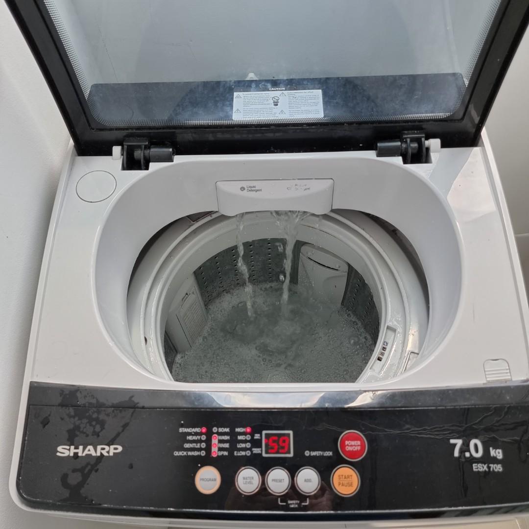 Sharp 7KG Top load washer for Sale, TV & Home Appliances, Washing ...
