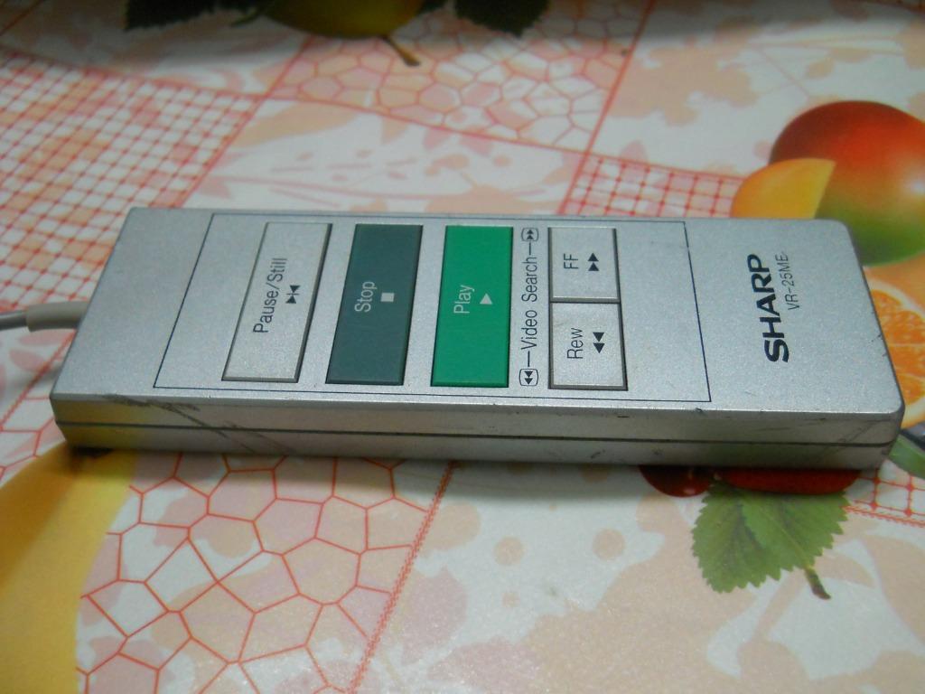 SHARP VR-25ME Wired Remote Control VHS Player Recorder Vintage, Audio ...