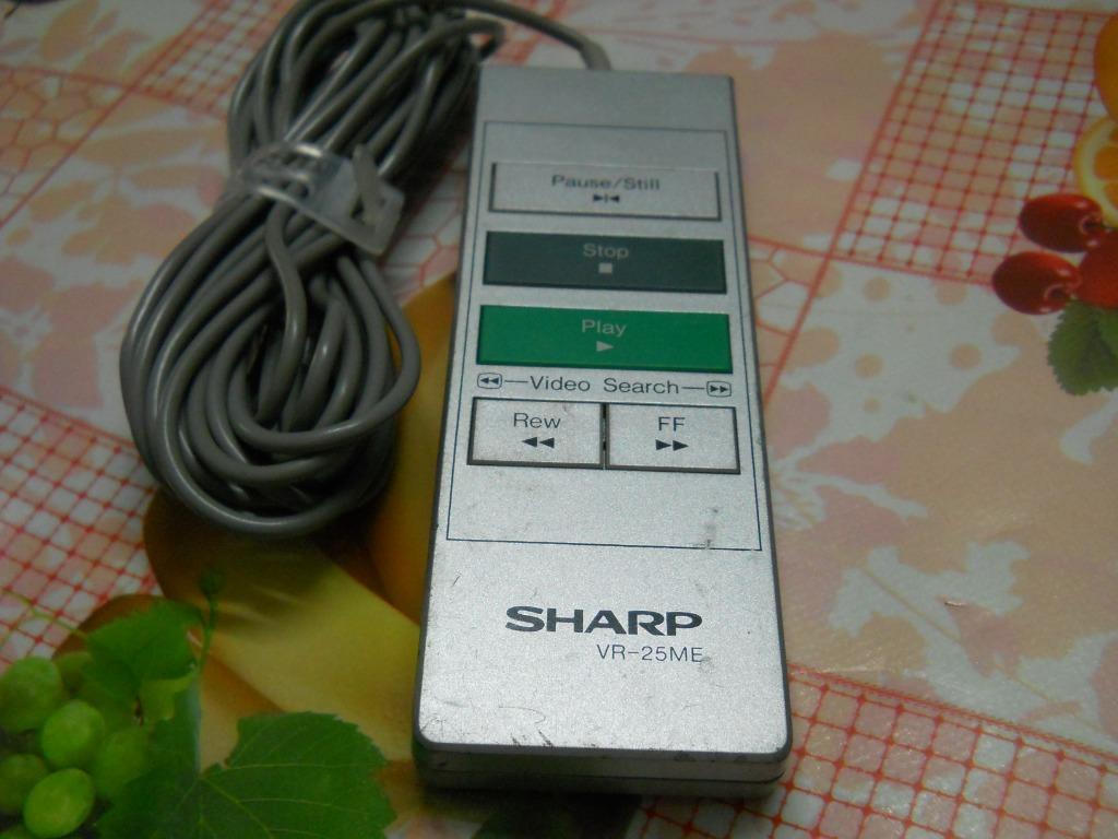 SHARP VR-25ME Wired Remote Control VHS Player Recorder Vintage, Audio ...