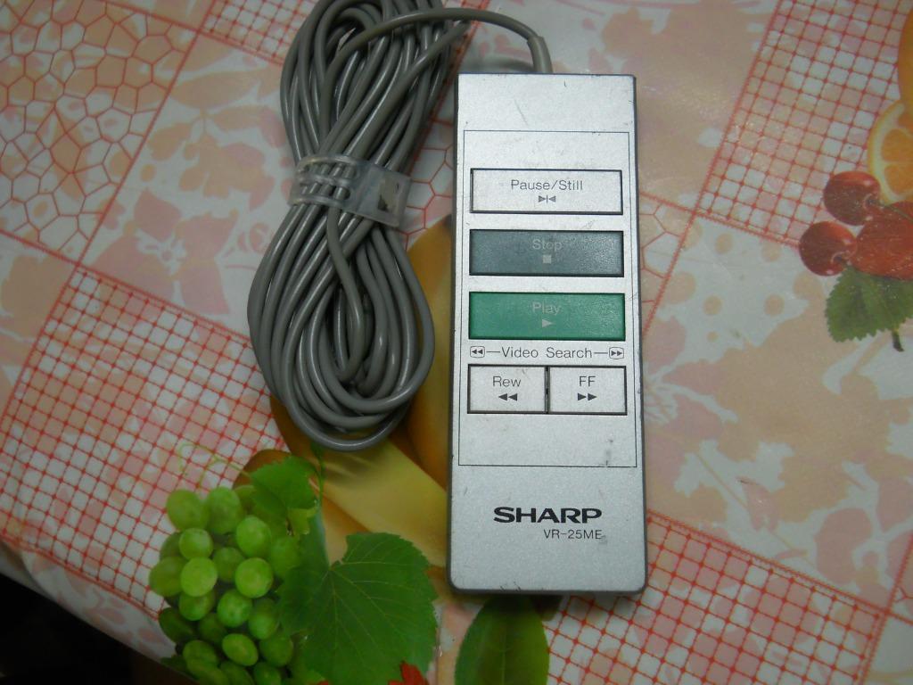 SHARP VR-25ME Wired Remote Control VHS Player Recorder Vintage, Audio ...