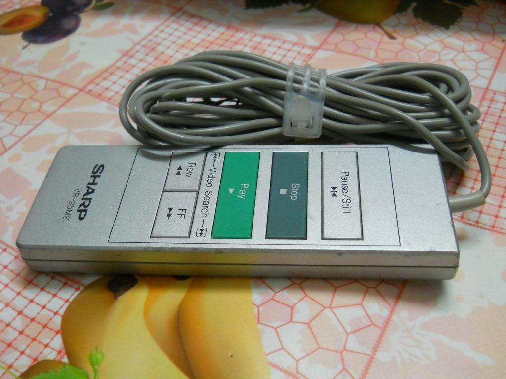 SHARP VR-25ME Wired Remote Control VHS Player Recorder Vintage, Audio ...