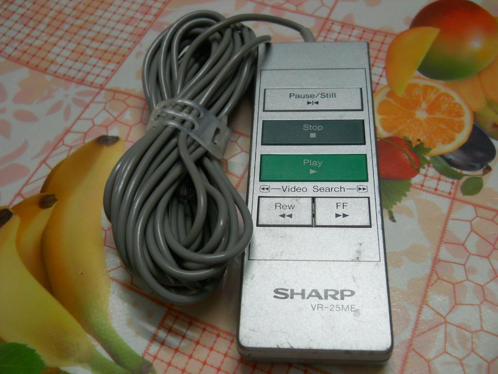 SHARP VR-25ME Wired Remote Control VHS Player Recorder Vintage, Audio ...