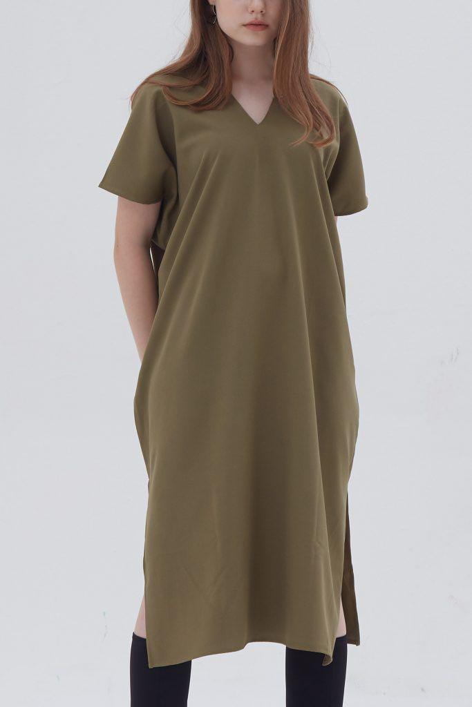 Shopatvelvet Elevation Dress in Olive, Women's Fashion, Dresses & Sets ...