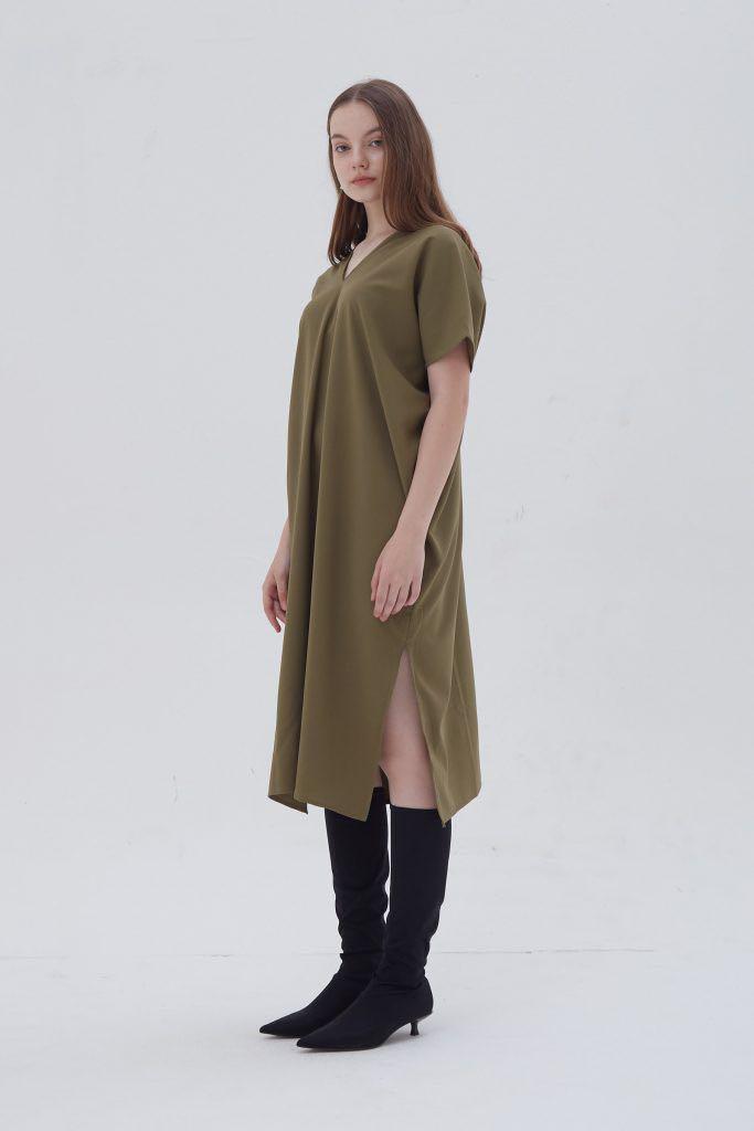 Shopatvelvet Elevation Dress in Olive, Women's Fashion, Dresses & Sets ...