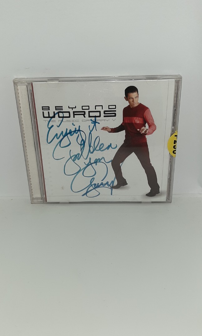 Signed Copy of Gary Valenciano Beyond Words The Music Of Gary V ...