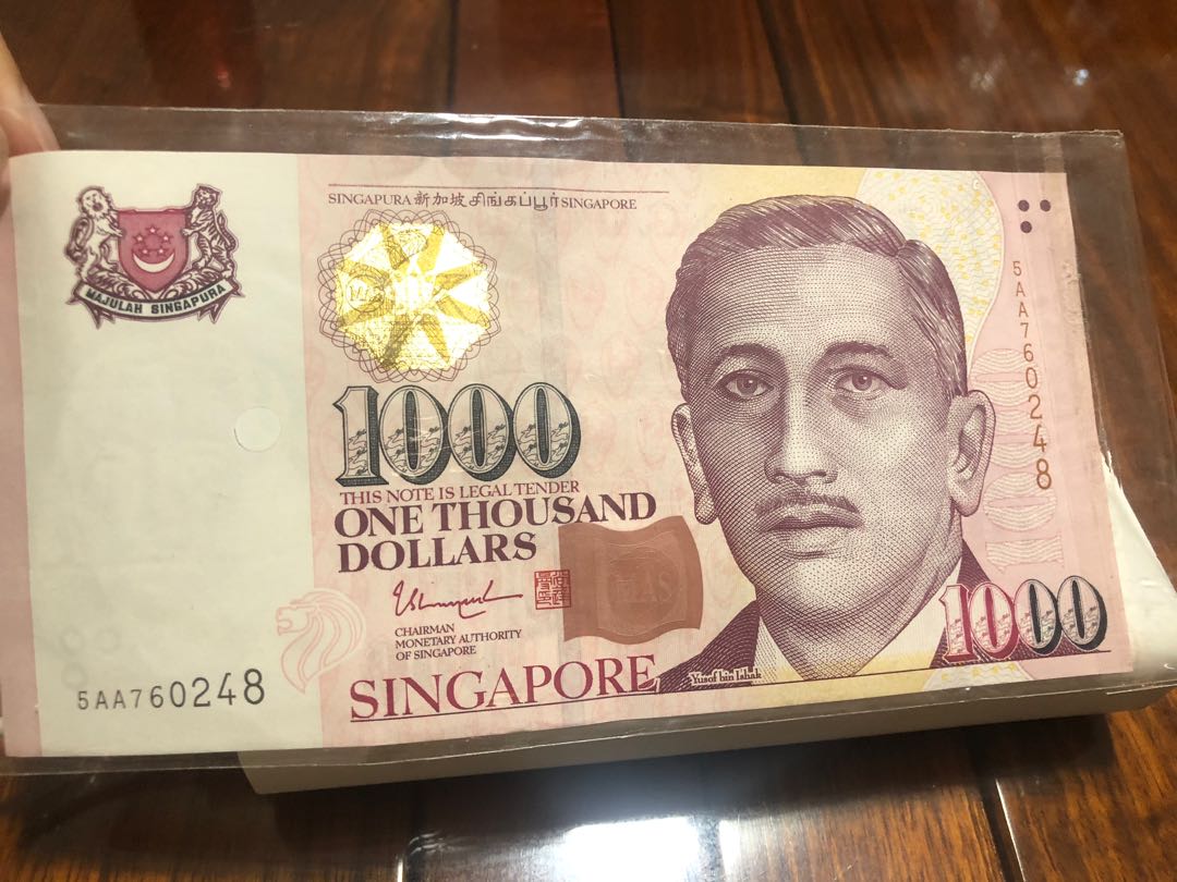 Singapore Note $1000, Hobbies & Toys, Memorabilia & Collectibles ...