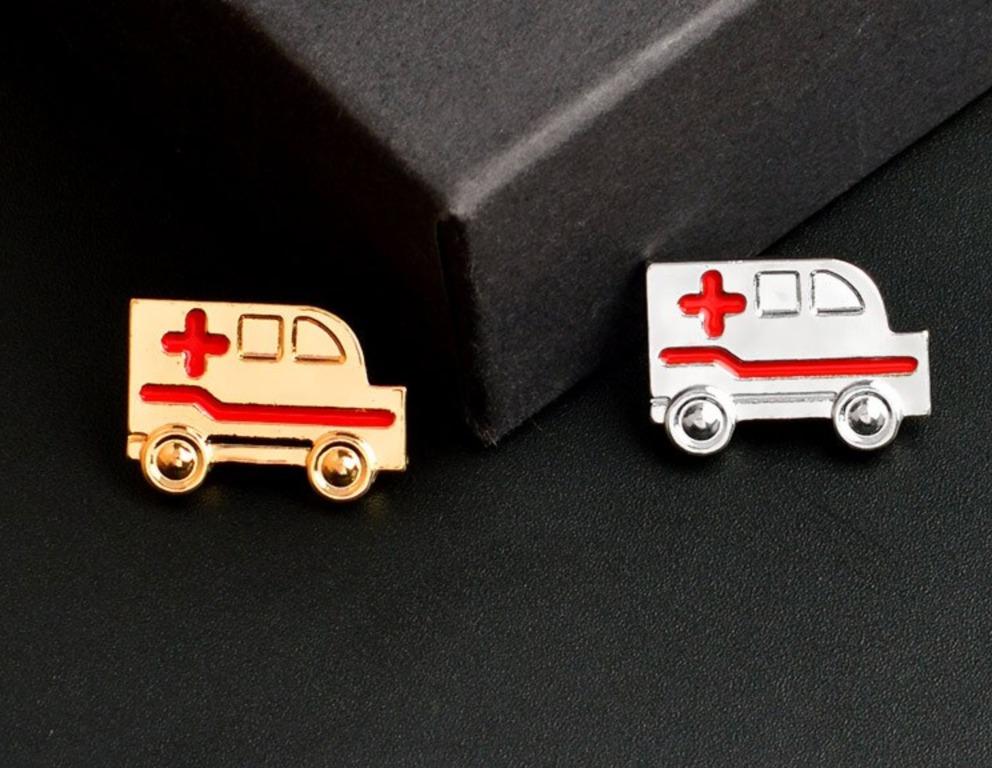 Superhero in Scrubs Enamel Pin | Cute Ambulance Pin | Badge Brooch Pin ...