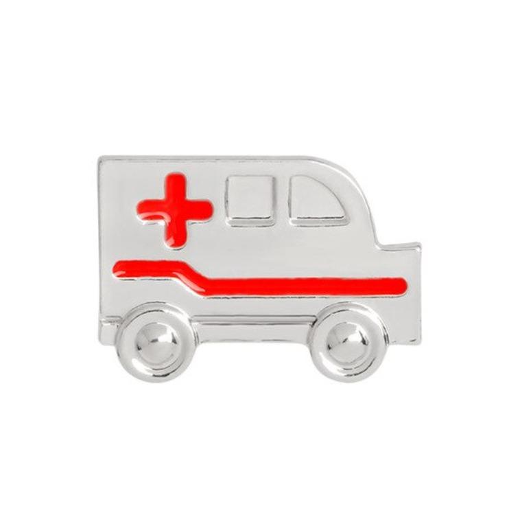 Superhero in Scrubs Enamel Pin | Cute Ambulance Pin | Badge Brooch Pin ...