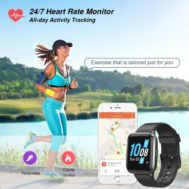 TOMSHOO Smart Watch Activity Tracker with Heart Rate/Oxygen/Blood ...