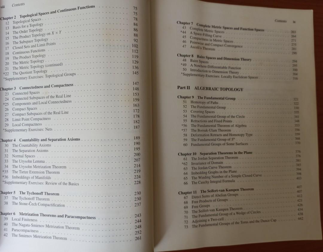 Topology by Munkres, Hobbies & Toys, Books & Magazines, Textbooks on ...