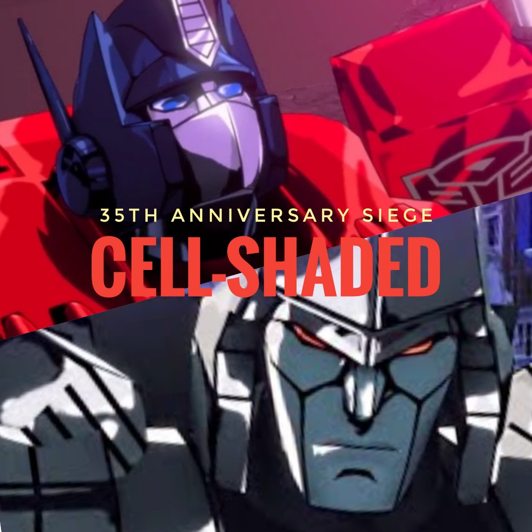 Transformers 35th Anniversary Cell-shaded Optimus Prime and Megatron ...