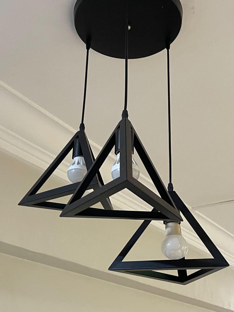 Triangle lighting design, Furniture & Home Living, Lighting & Fans ...
