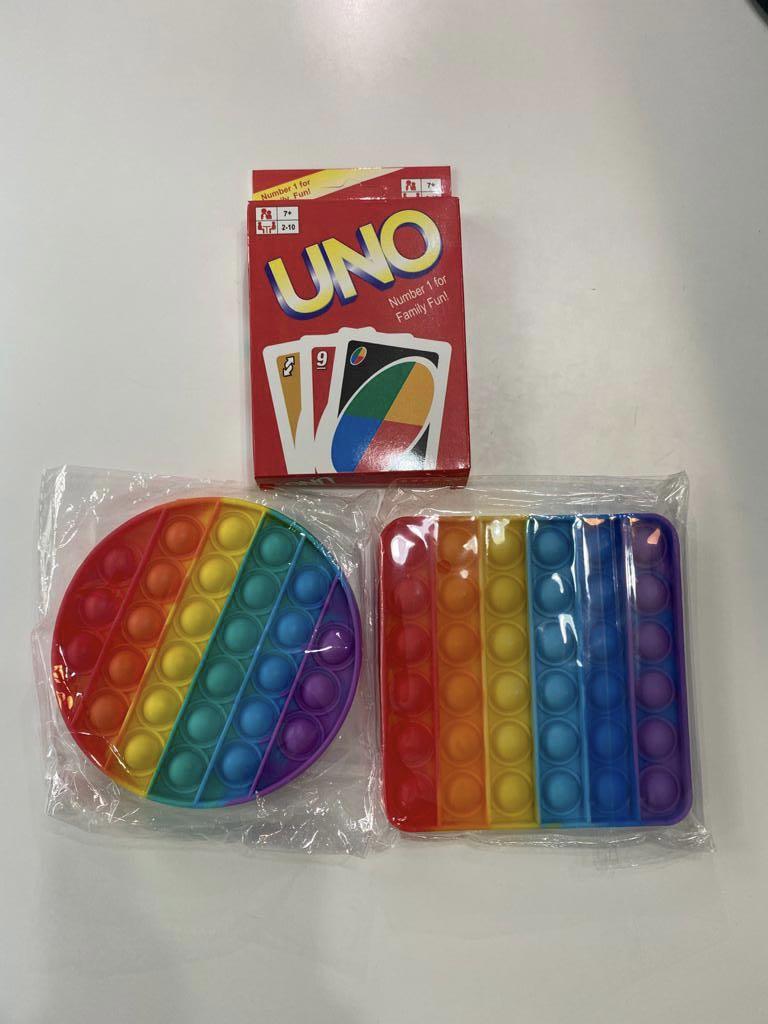 UNO Cards Rainbow Fidget Popper Toy Educational Game Cheap, Hobbies ...