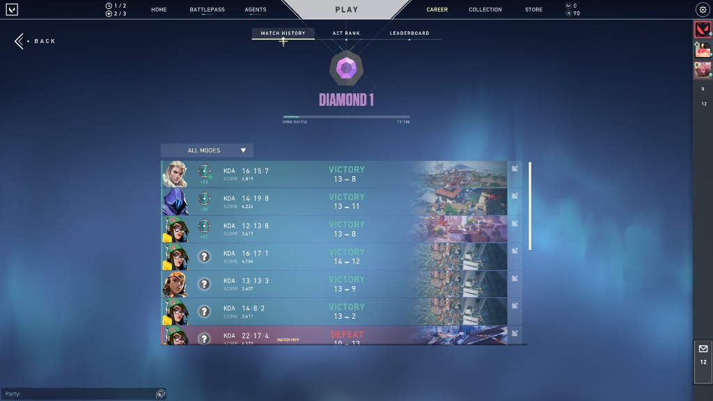 Valorant Diamond 1 Account [ EMPTY ], Video Gaming, Video Games, Others ...