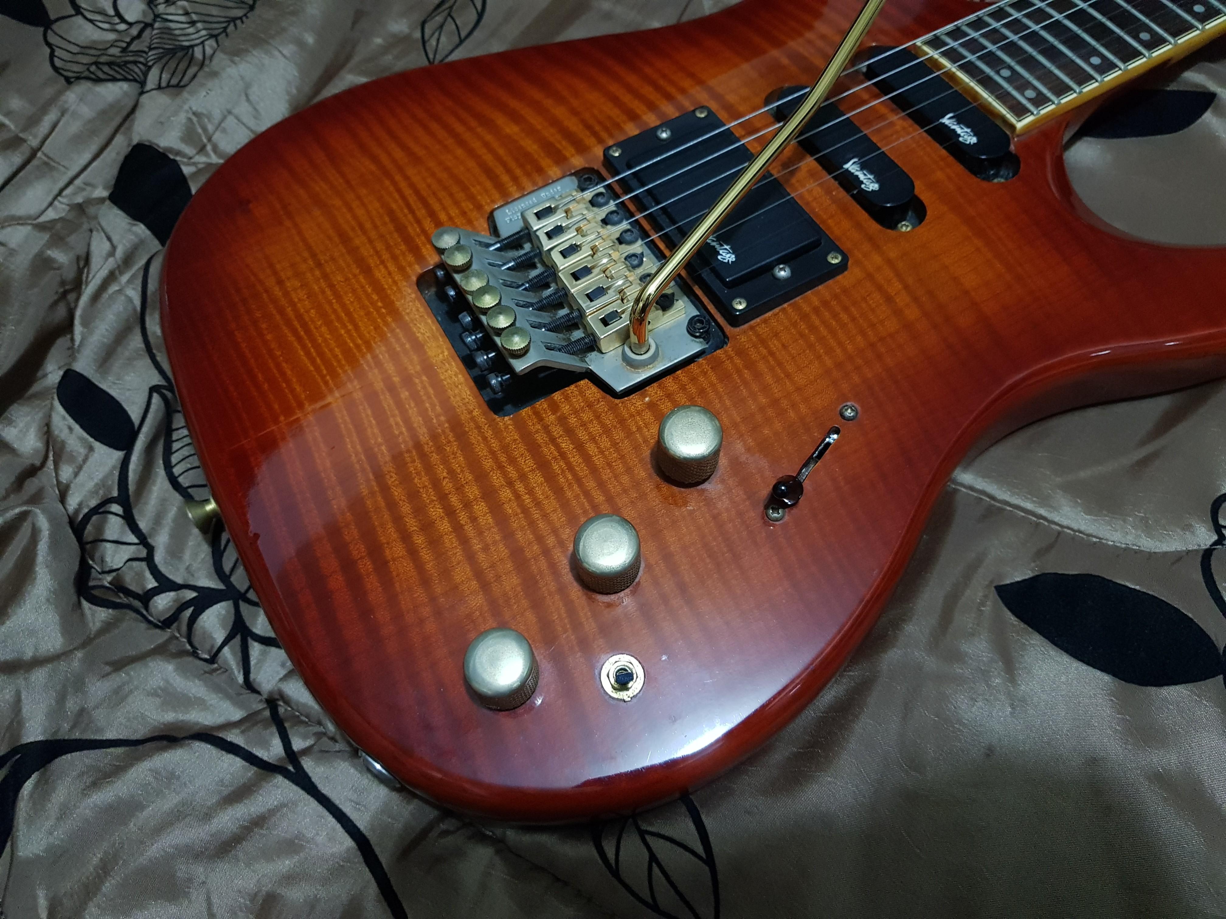 Vantage 728GDT Electric Guitar w/ Floyd Rose Floating Bridge, Hobbies ...