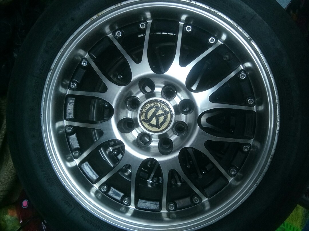 velg dan ban bekas mazda 2 R15, Aksesoris Mobil di Carousell