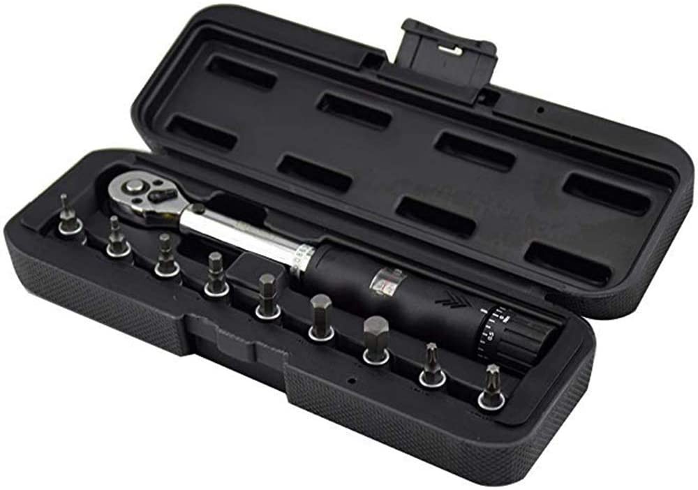 WISRETEC 1/4"DR 2-14Nm bike torque wrench set Bicycle repair tools kit ...