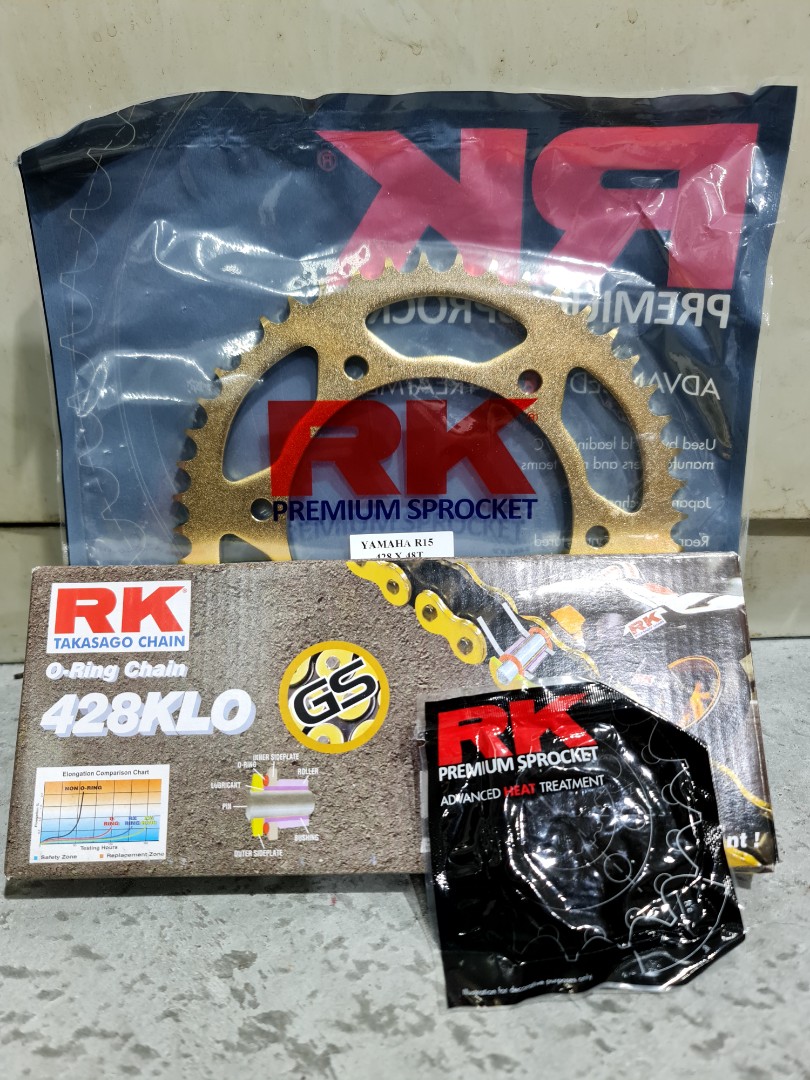 YAMAHA R15V3/MT15 V2 RK set, Motorcycles, Motorcycle Accessories on ...