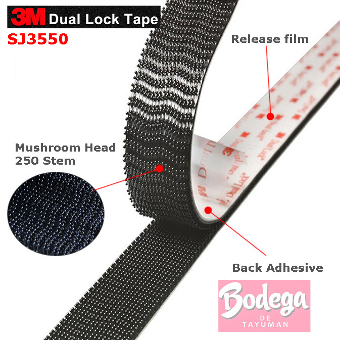 3M Dual Lock recloseable fastener 250 stem sj3550 hook and loop velcro ...