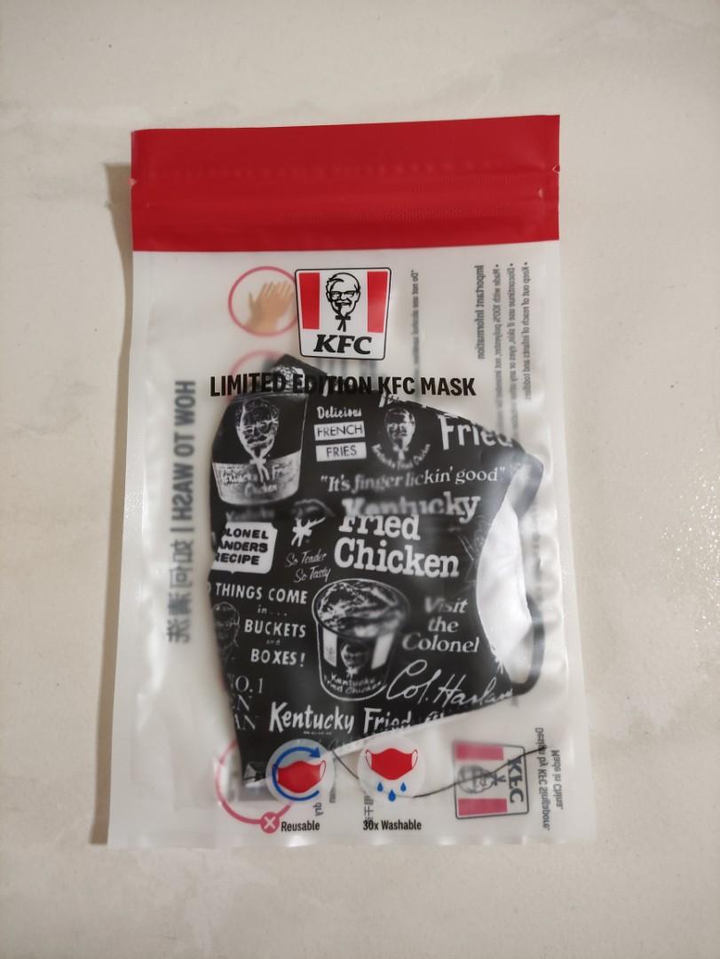 ⭐ BNIP Limited Edition KFC Mask, Health & Nutrition, Face Masks & Face ...