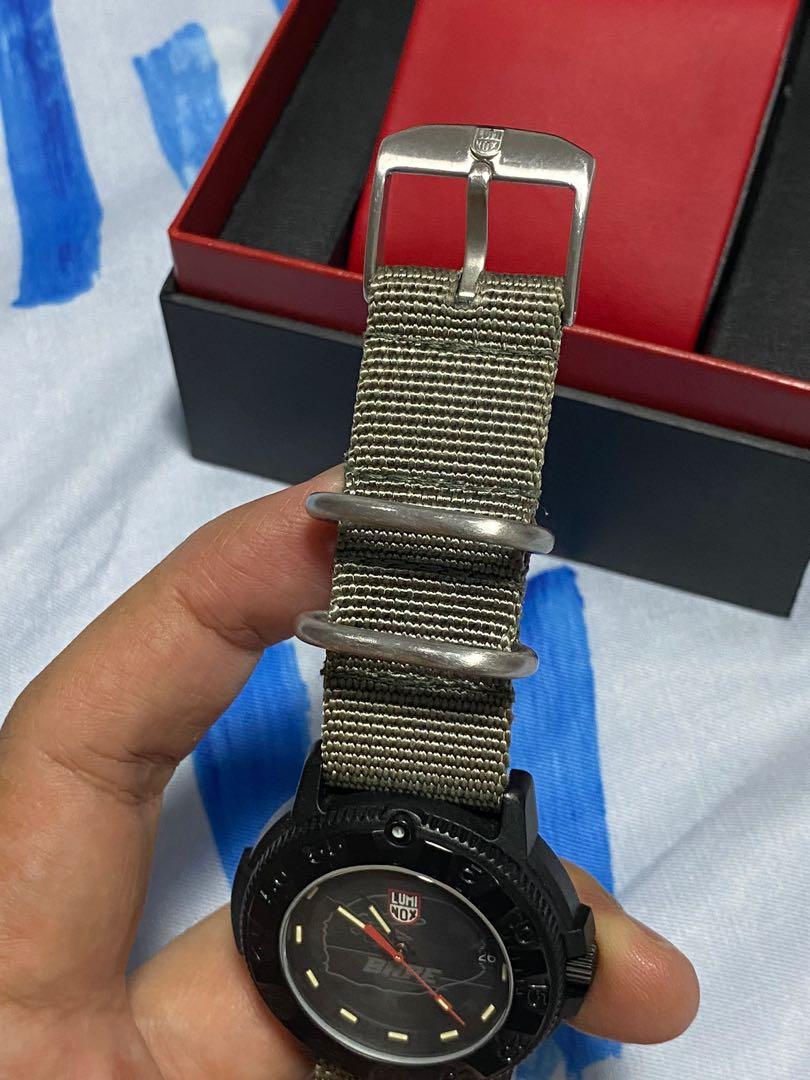 A Bathing Ape BAPE x Luminox Navy SEAL Blackout 3001 MIL SPEC Watch ...