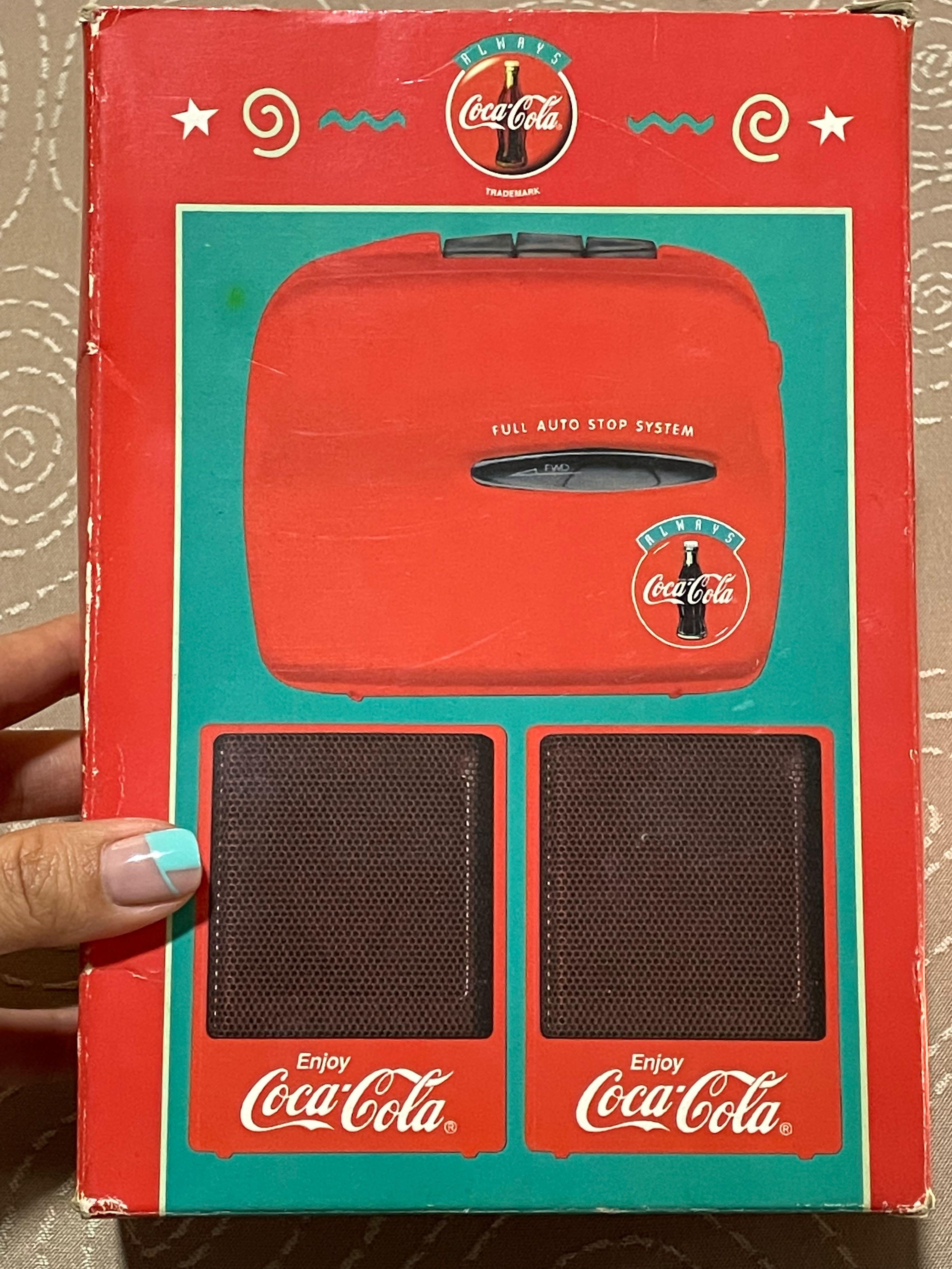Antique Coca Cola Walkman set, Audio, Portable Music Players on Carousell