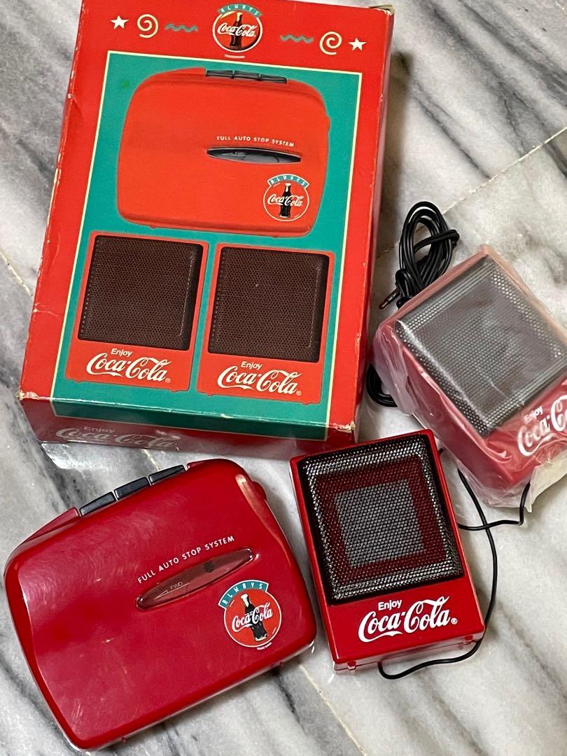 Antique Coca Cola Walkman set, Audio, Portable Music Players on Carousell