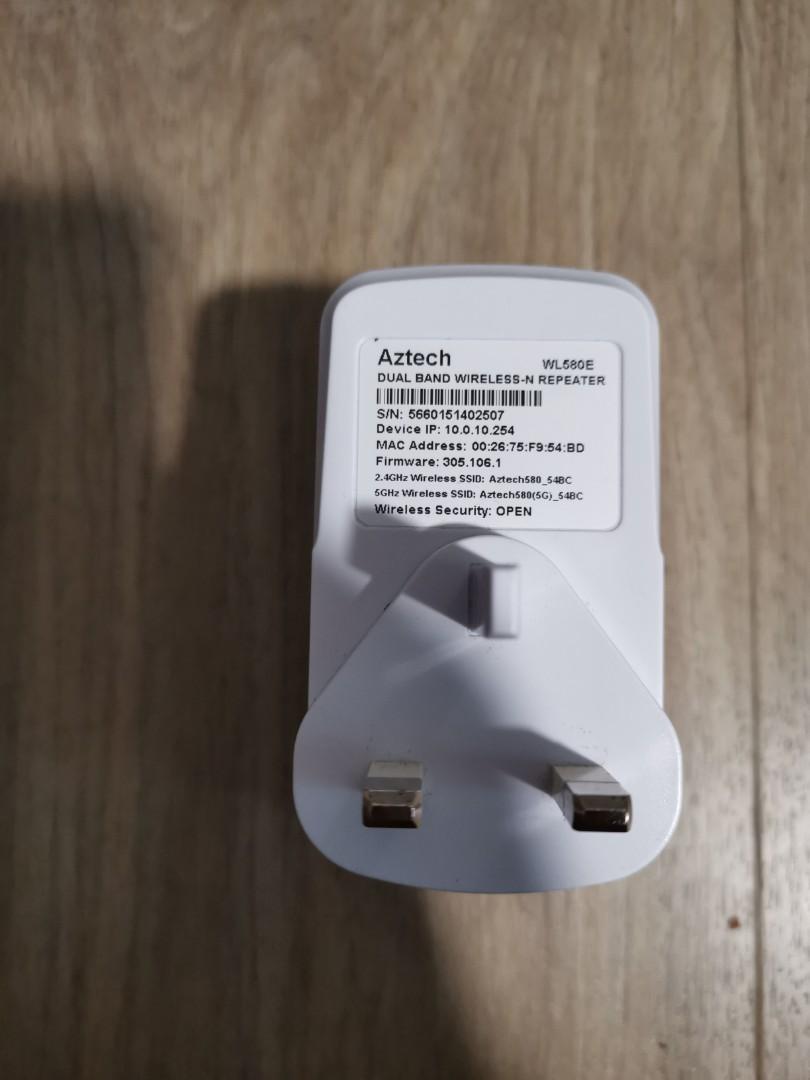 Aztech Wireless Repeater WL580E, Computers & Tech, Parts & Accessories ...