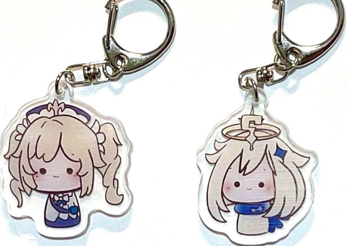 Barbara / Paimon Acrylic Key Chain Keychain from GENSHIN IMPACT (other ...