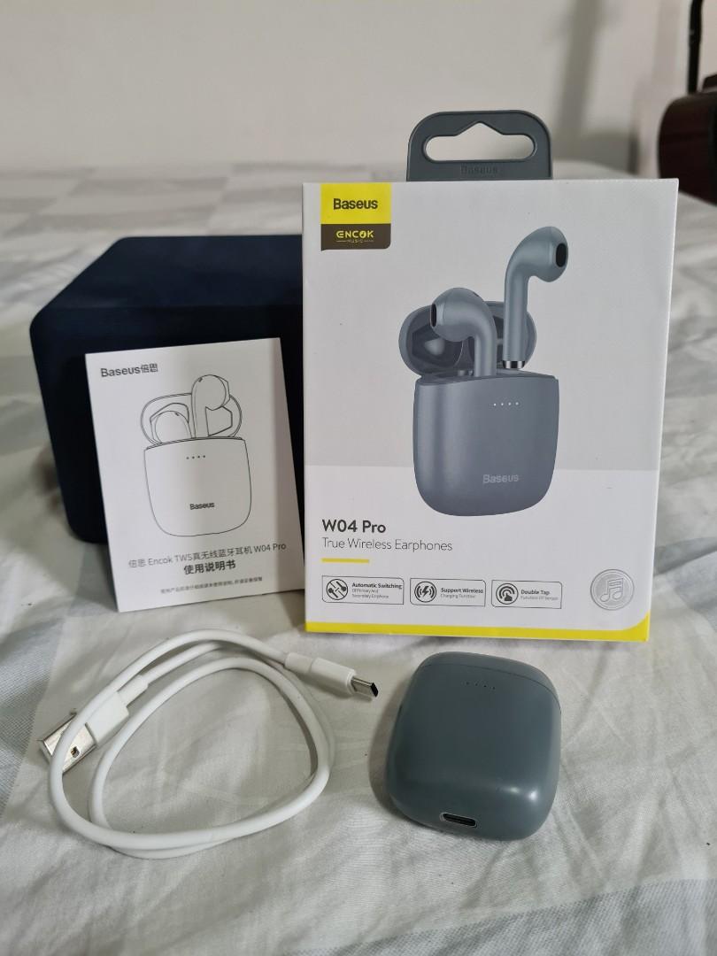 Baseus TWS Bluetooth W04 Pro, Audio, Earphones on Carousell